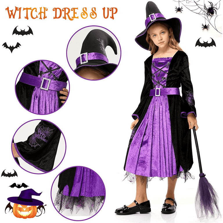 Witch Halloween Costume Kids
