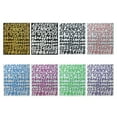 20 Sheets Glittering Letter Number Sticker Colorful Letter Stickers ...