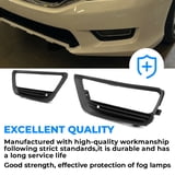 Kojem Fog Light Trim Bezel Black Driver Passenger Side for 2013 2014 ...