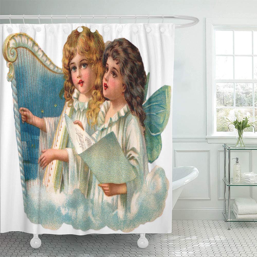 PKNMT Christmas Vintage Little Angels Singing Circa 1890 Old Retro ...
