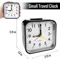 Small Analog Travel Alarm Clock, Battery Operated Desk Table Shelf ...
