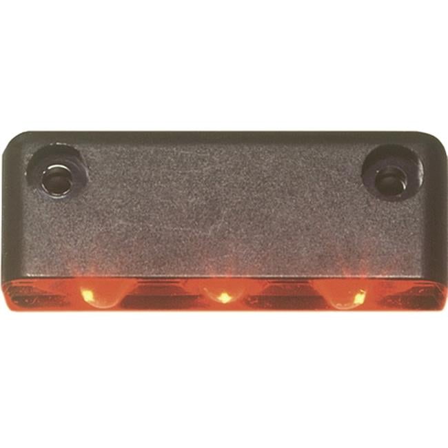 003-1000-7 Light Amber & Black 3-LED Step Light with Surface Mount ...
