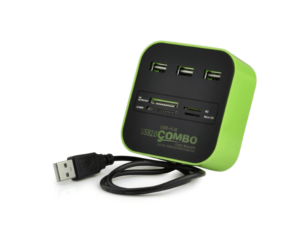 Micro USB Hub USB Splitter All In One USB 2.0 USB Hub Card Reader Combo ...