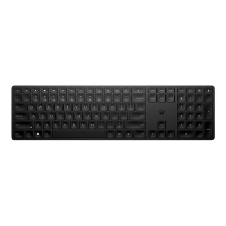HP 455 - Keyboard - programmable - wireless - 2.4 GHz - UK - black ...