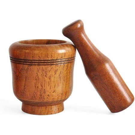 Solid Wood Garlic Masher- Manual Grinding and Mashing Pot, Food ...