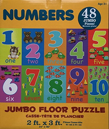Numbers Jumbo Floor Puzzle (48 pcs) - Walmart.com