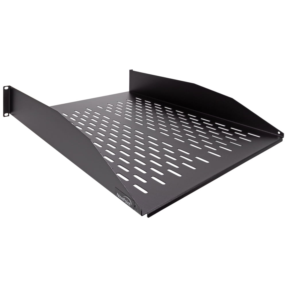 Navepoint 2U 19-Inch Universal Vented Rack Mount Cantilever Fixed ...