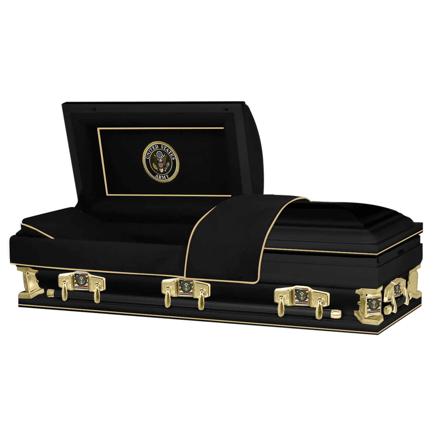 Titan Casket, Veteran Select Army XL Steel Casket (28" Oversize) with ...