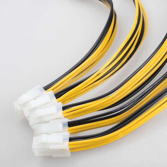 Kuymtek 5x ATX 4 pines macho a 8 pines hembra EPS cable de alimentación adaptador CPU fuente de ...