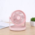 Desk Fan USB Powered Desktop Fan with 3 Speed Settings, Quiet Operation ...