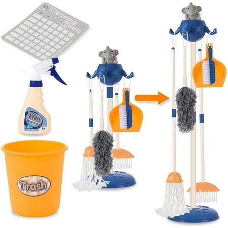 Kids Cleaning Set for Toddlers, Pretend Play Detachable Housekeeping ...