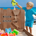 Alden Design Wooden Sandbox - Durable Fir Wood - Funnel - Walmart.com