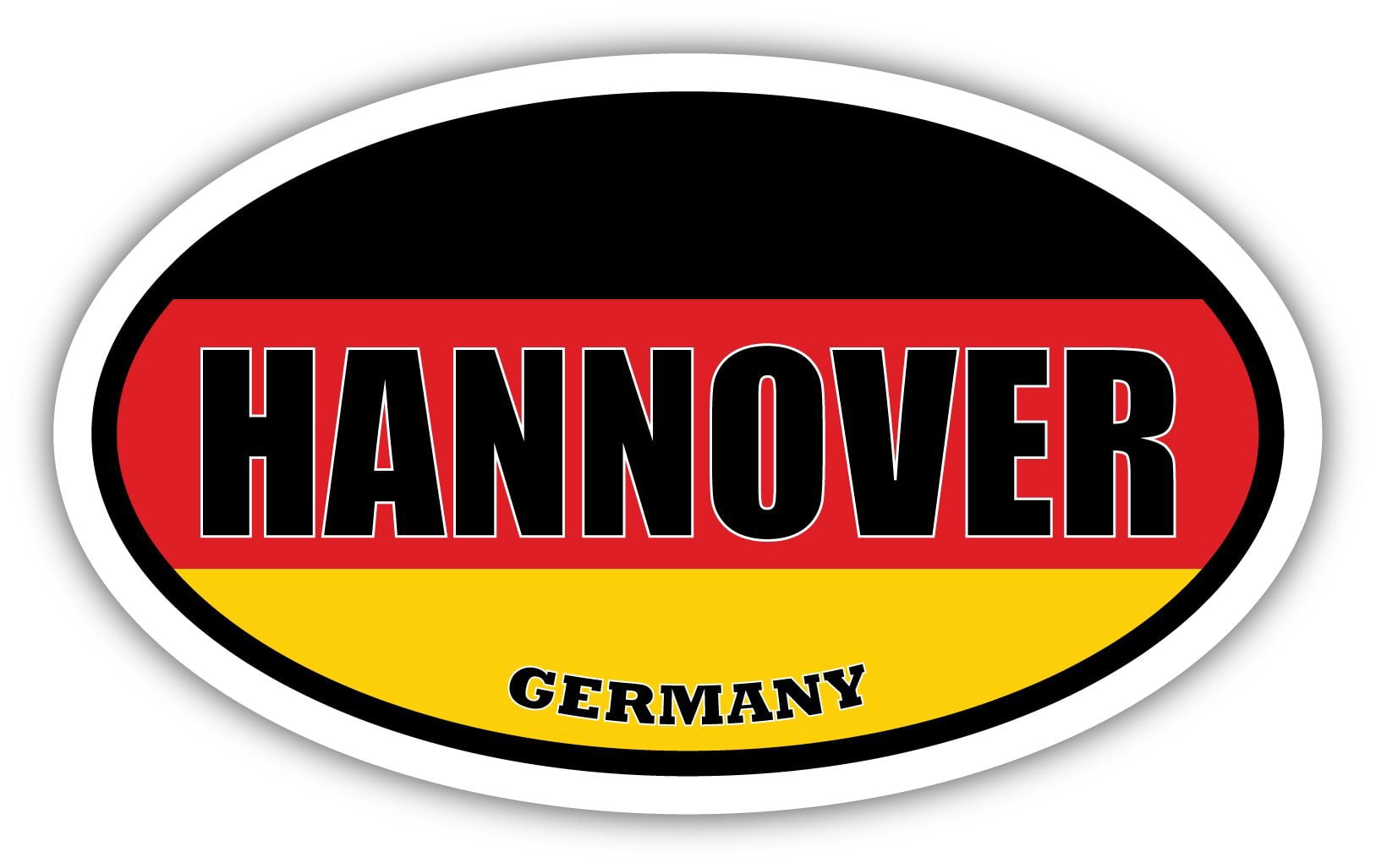 Hannover Germany Flag Oval Decal Vinyl Bumper Sticker 3x5 inches ...
