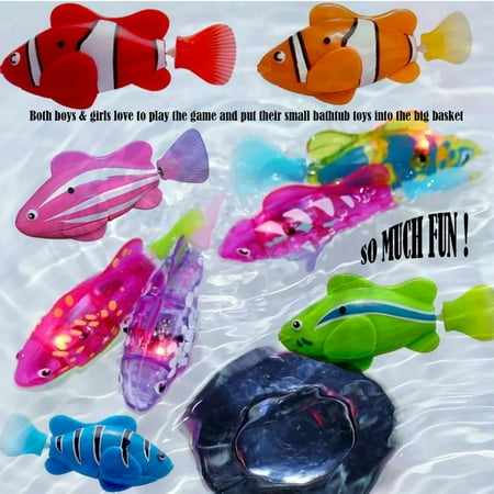 Mini Bath Toy Bionic Fish Electric Swimming Magical Le Bao Fish ...