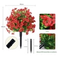 60 Fork Artificial Violet Flower Ground Stakes, Realistic Faux Floral ...