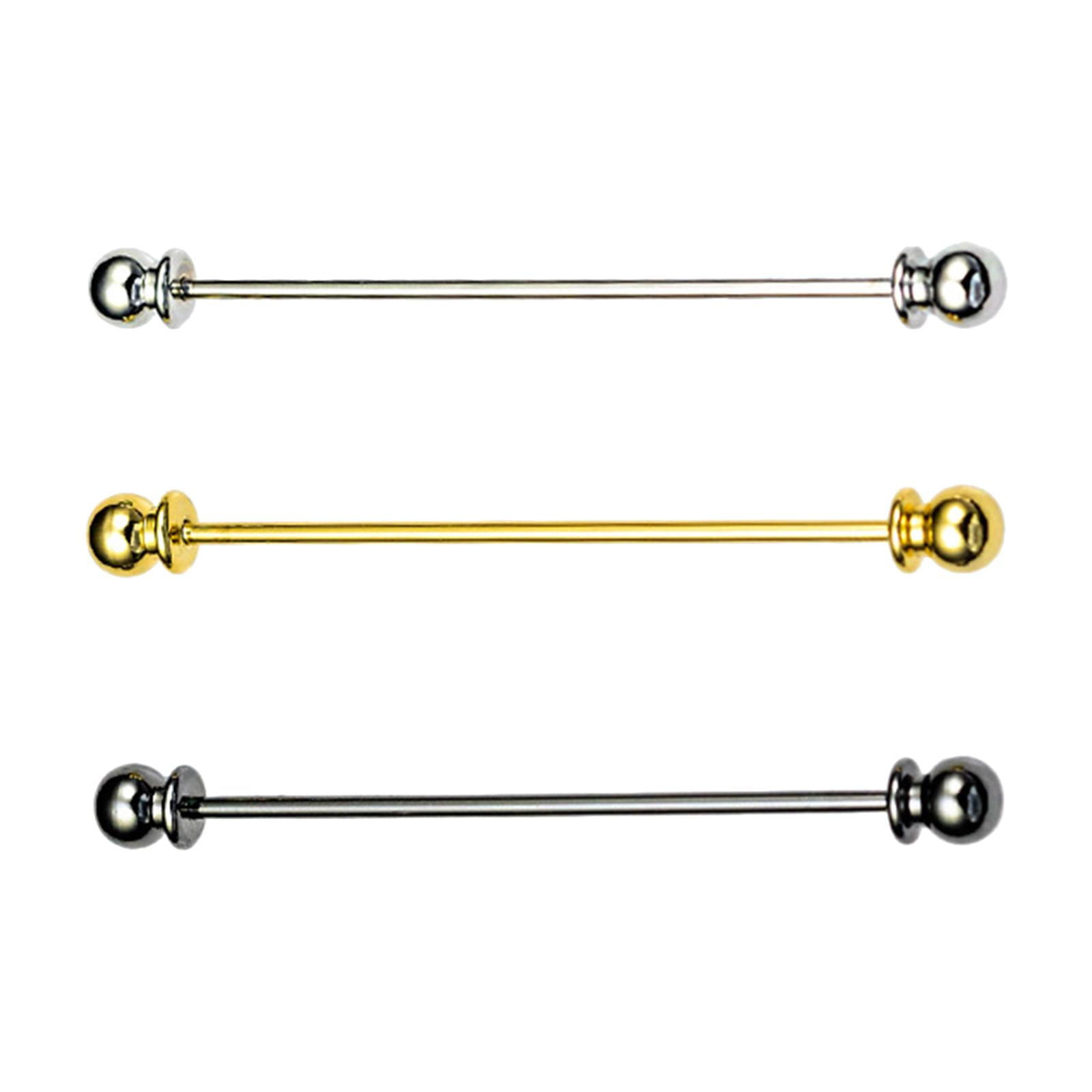 3 PCS Necktie Tie Clips Collar Bar Shirt Collar Stay Tie Pins Cravat ...