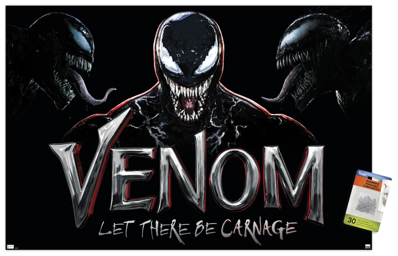 Marvel Venom: Let There be Carnage - Collage Wall Poster with Pushpins ...