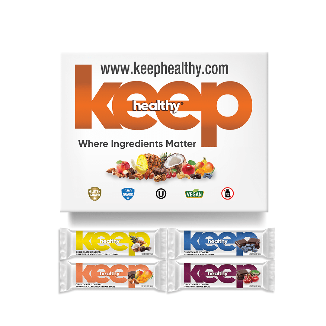 Keep Healthy Chocolate Covered Fruit & Nut Bar Variety Pack - 16 ...
