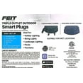 Feit Electric Triple Outdoor Smart Plug, 2-Pack, Remote Controlled ...