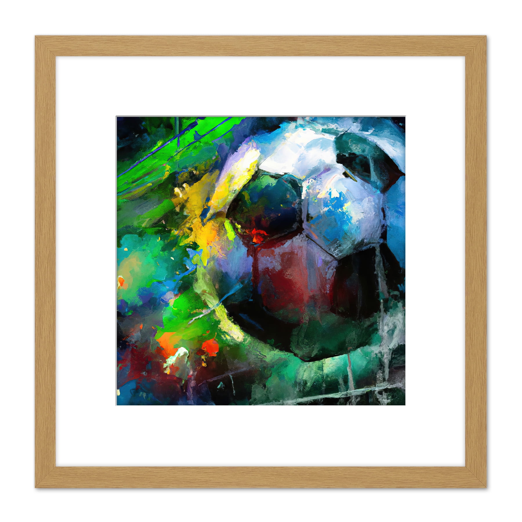 Back of the Net Football Soccer Score Goal Abstract Sport Painting ...