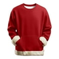 Bainana Christmas Pullover Sweatshirt For Girls Boys Solid Color Long ...