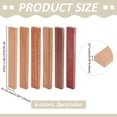 12Pcs 6 Colors Wood Board Craft Supplies Rectangle Mixed Color 180 ...
