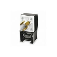 Hubbell HBL61CM64 Compact Gray Nylon Weatherproof Panel Mount Inlet ...