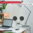 Monster 300J Surge Protector 3 Grounded Outlets with a 6’ Nylon Braided ...