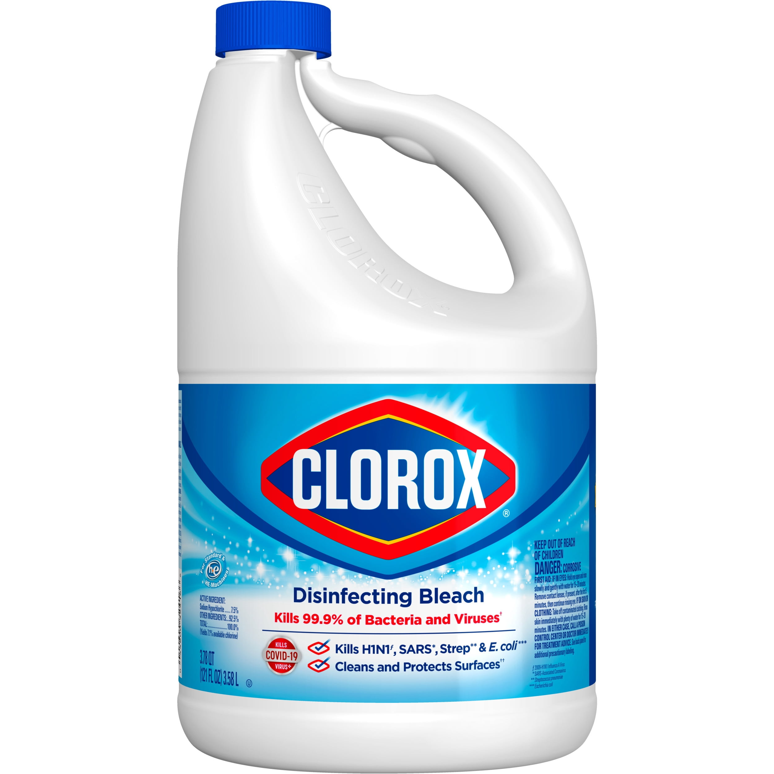Clorox Disinfecting Liquid Bleach Regular Scent 121 Fl Oz Walmart Clorox Disinfecting Liquid Bleach Regular Scent 121 Fl Oz Walmart