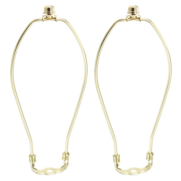 Uxcell 6 Inch Lamp Harp Kit with Finial Lamp Shade Holder Gold Tone 2 ...