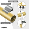 Gold Wrap Around Curtain Rods:5/8" Small Blackout Adjustable Window ...