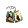 Extra large leather silvering scapular, Escapulario extra grande de ...
