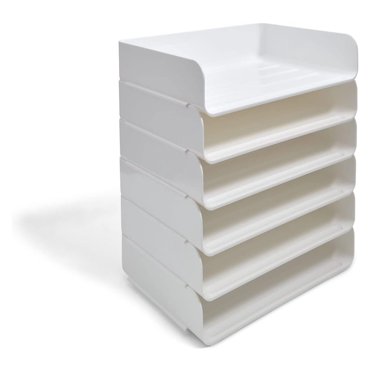 Acrimet Facility Letter Tray 4 Tiers (Clear Green Color) - Walmart.com