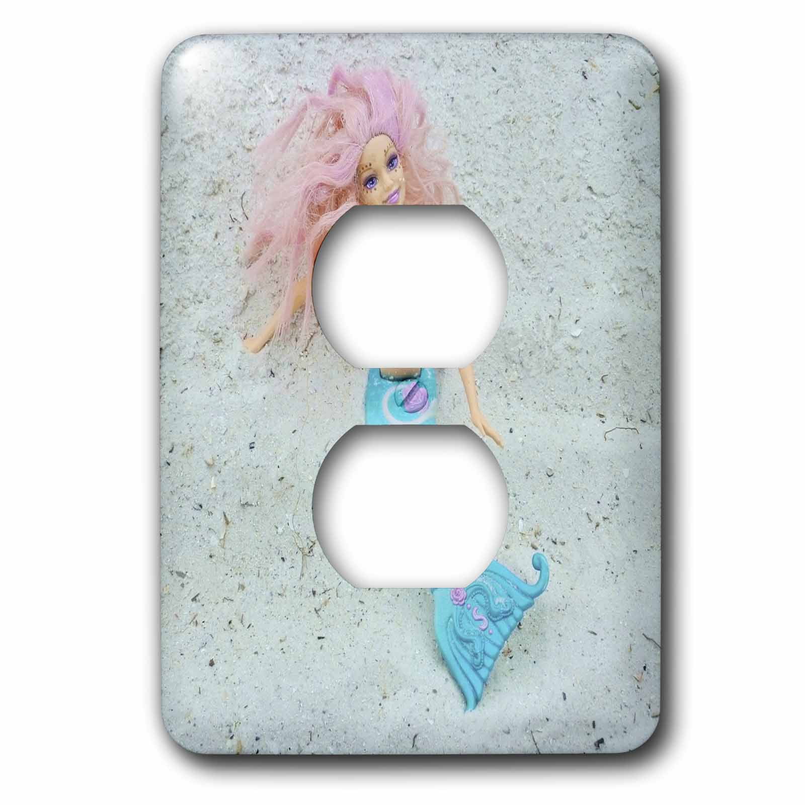 3dRose Toy Mermaid On Beach - 2 Plug Outlet Cover (lsp_50949_6 ...
