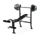 Gold's Gym XR 8.1 Combo Weight Bench with 100 Lb. Vinyl Weight Set ...