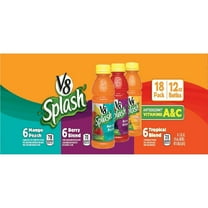 V8 Splash Variety Pack - Berry Blend, Tropical Blend, Strawberry Kiwi Juice Drink, 16 Fl oz ...