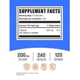 BulkSupplements Calcium Lactate Capsules - 200mg per Serving (240 ...