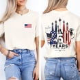 VibeNest Studio Unisex 250 Years 1776-2026 Fighter Jet Eagle Patriotic ...