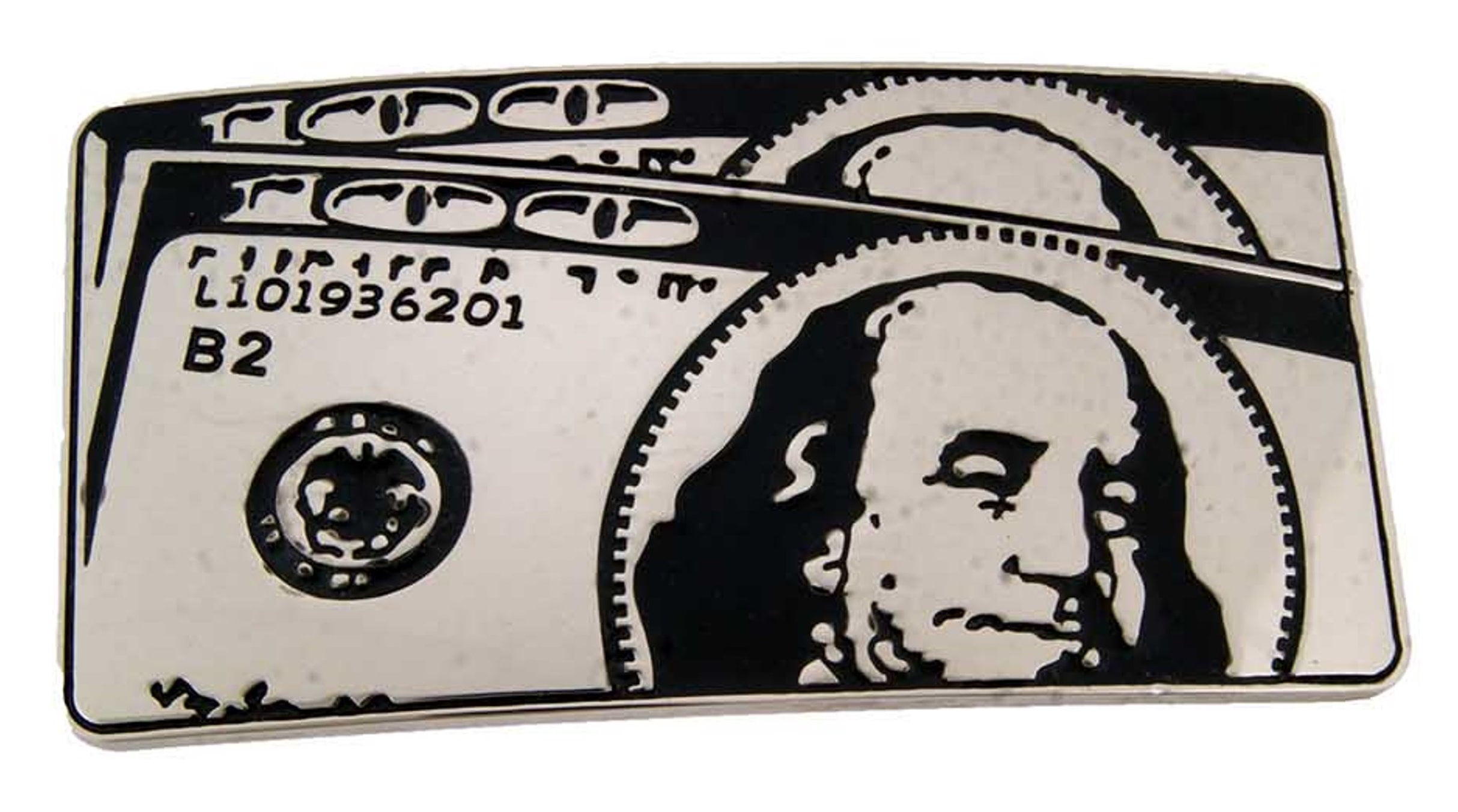 Dollar $100 Bill Belt Buckle Iced Out Hip Hop Bucks Duckets Cash Money ...