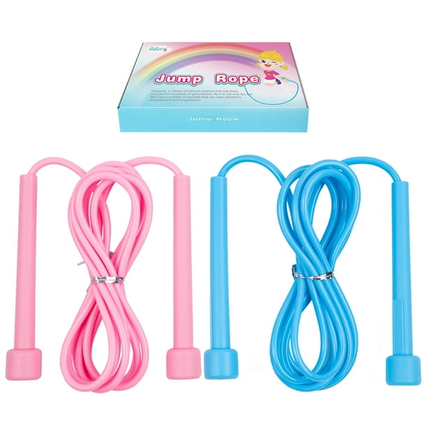 Liberry Kids Jump Ropes Pack of 2, Adjustable and Lightweight Skipping ...