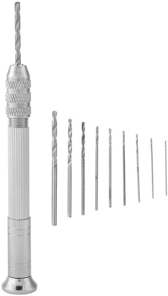 Precision Pin Vise Hand 25 Drill Twist Bits Metal Resin Mold UV Tools ...