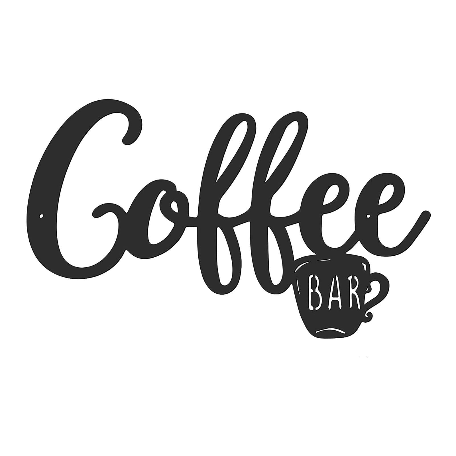 Coffee Bar Sign for Cafe indoor and outdoor Restaurant 30x18CM ...