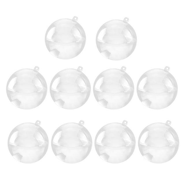 10pcs Clear Fillable Ball Ornaments Spheres Candy Filler Crafts 40mm ...