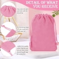 200 Pieces Velvet Drawstring Pouch Bulk 2.76 x 3.54 Inches Small ...