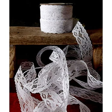 AK-Trading Polyester Blend Burlap Webbing Ribbon with Stitching, 1.5 ...