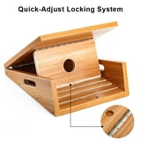 StrongTek Wooden Slant Board, 5 Adjustable Levels, Calf Stretching Aid ...