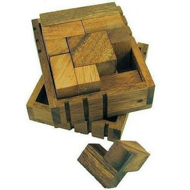 Square Packing Challenge - Brain Teaser Wooden Puzzle - Walmart.com