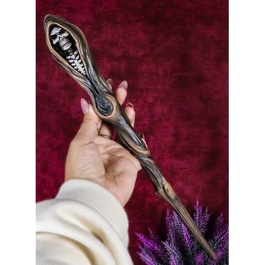 Tiered Black and Ivory Bone 13.75 inch Resin Collectible Cosplay Magic ...
