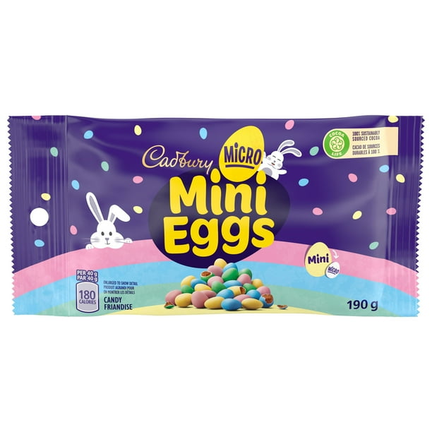 Cadbury Micro Mini Eggs Candy For Easter (190 G), E-MINI EGGS CDM EAST ...