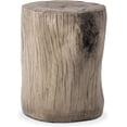 2 Pieses Outdoor Side Table Hand-Painted Wood Stump Side Table Set of 2 ...